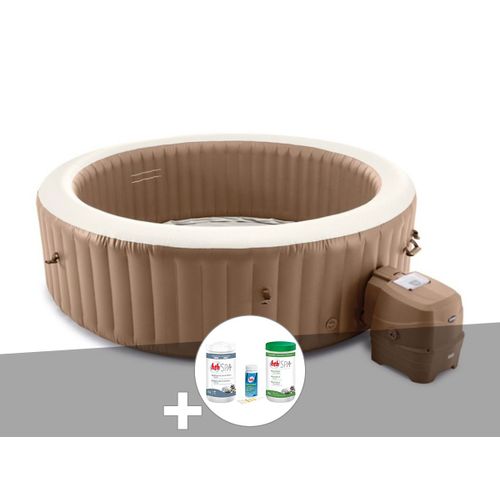 Kit spa gonflable Intex PureSpa Sahara rond Bulles 8 places + Kit de ...