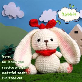 Kits complets de Crochet pour les débutants, Kit de Crochet de lapin Animal bricolage avec des ...