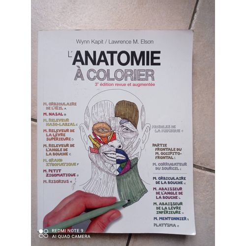 L'anatomie à colorier 3 ème édition revue et corrigée | Rakuten
