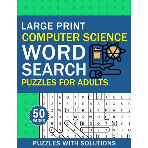 Large Print Computer Science Word Search Puzzles for Adults: Computer ...