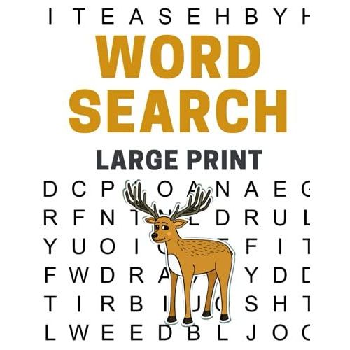 Large Print Word Search: 100 Large Letter Word Search Puzzles for ...