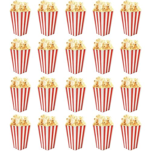 Lbgwp60-Petites Boîtes De Pop Corn Pot 20Pcs Popcorn Rétro Bonbons ...