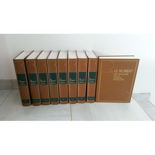 Le Robert Dictionnaire de la langue Française 9 volumes | Rakuten