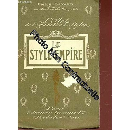 LE STYLE EMPIRE / COLLECTION L'ART DE RECONNAITRE LES STYLES | Rakuten