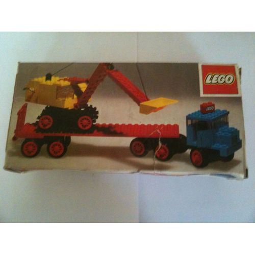 Lego 383-1 Low loader and excavator / Semi remorque et pelleteuse 1973 ...