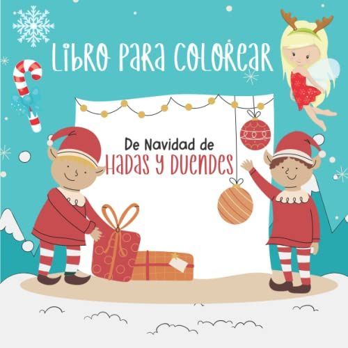 Libro para colorear De Navidad de Hadas y Duendes: Libro de Navidad ...