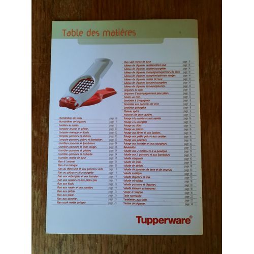 Livret 1001 astuces Le Coup' Chef Tupperware | Rakuten