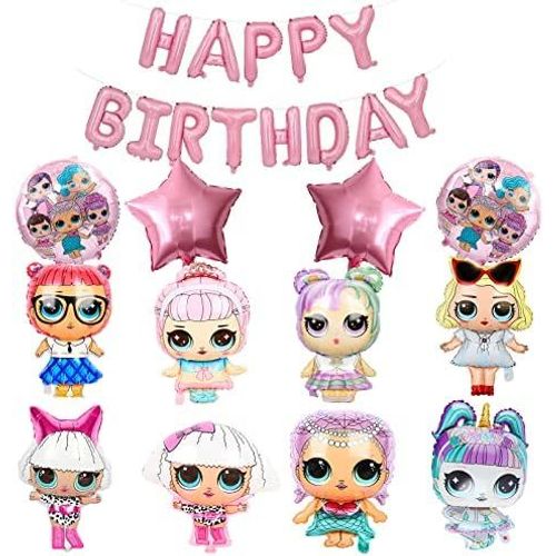 LOL Ballons 25 Pièces,Décoration Anniversaire Fille LOL,L.O.L Surprise ...