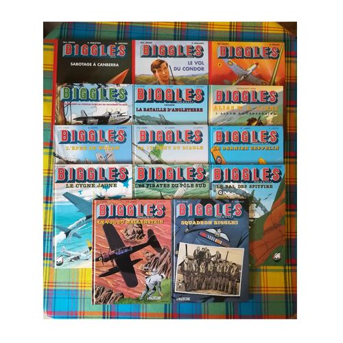 LOT 14 BD "Biggles" - Tomes 1,2,3,5,6,7,9,11,14,+ "Biggles raconte ...