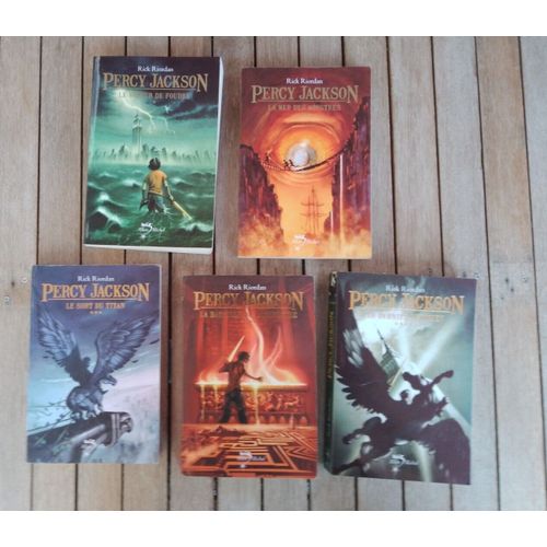 Lot 5 romans de Rick Riordan intégrale de la série PERCY JACKSON tomes ...