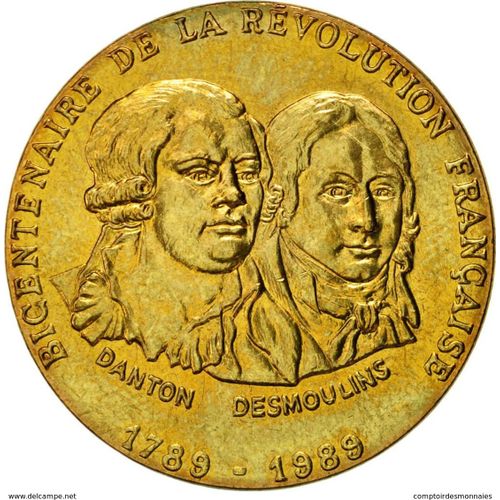 Lot de 4 Médailles commémoratives du bi-centenaire de la révolution ...