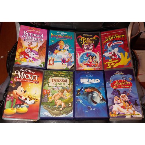 Lot de 8 cassettes vidéo VHS Disney enfants : Bianca / Pocahontas ...