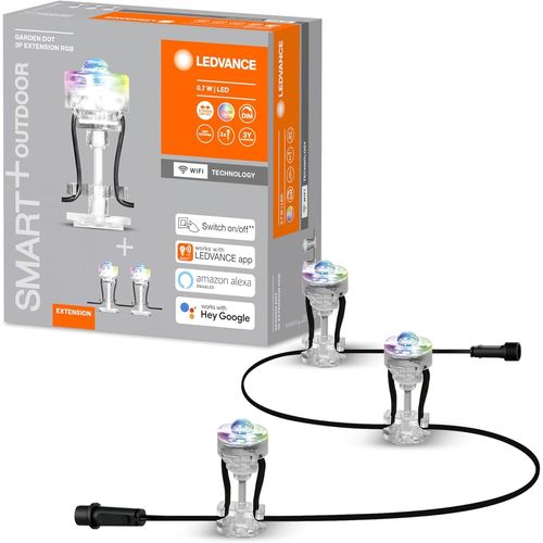 Luminaire extérieur connectée LED, Polycarbonate (PC), 0.7 W, Transparent, 3 Dots | Rakuten