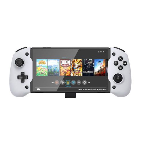 Manette de jeu avec Double moteur et vibrations, 6 axes, noir et blanc, pour Console OLED NS/NS ...
