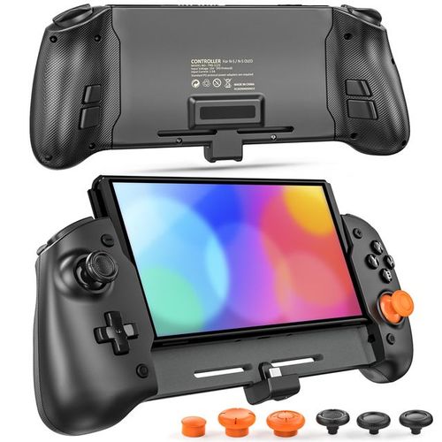 Manette de jeu OLED pour Nintendo Switch mise à niveau poignée portable ...