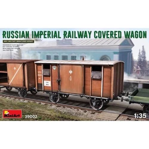 Maquette Train - MiniArt - Russian Imperial Railway Covered Wagon ...