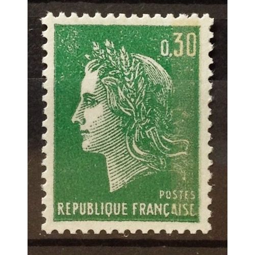 Marianne De Cheffer 0,30 Vert - 1 Bande De Phosphore (Impeccable N ...