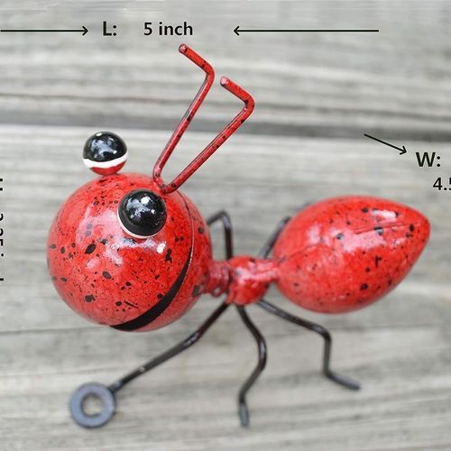 Mars-story Décoration murale en métal fourmi, ensemble de 4 décorations ...