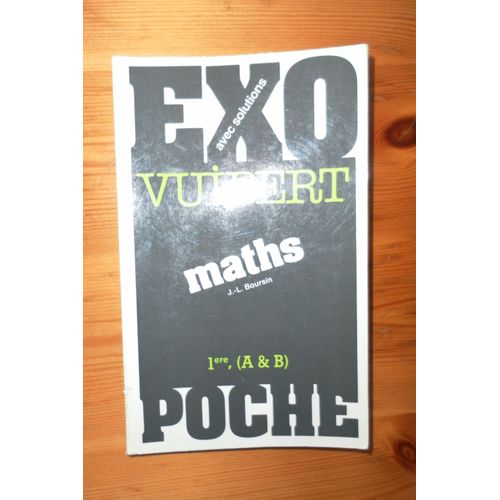 Maths : exo poche avec solutions 1ère A et B | Rakuten