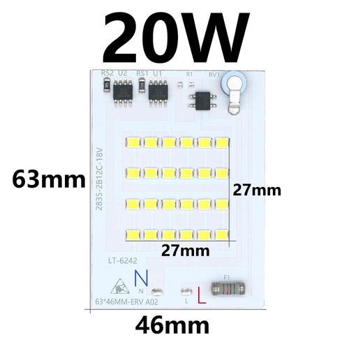 Matrice de lumiere a large faisceau LED SMD2835, panneau de Source de ...