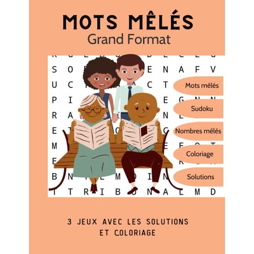 Mots mêlés Grand Format: Livre de jeux au format A4 | Mots Mêlés ...