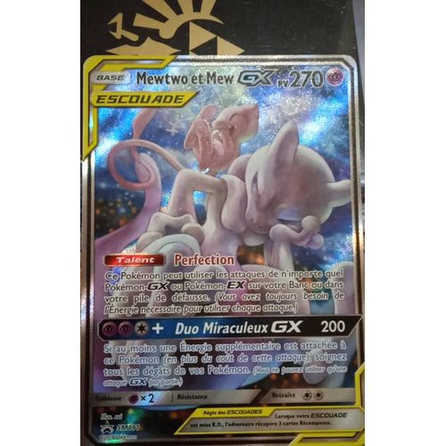 Mewtwo et Mew gx promo sm191 full art carte Pokémon | Rakuten