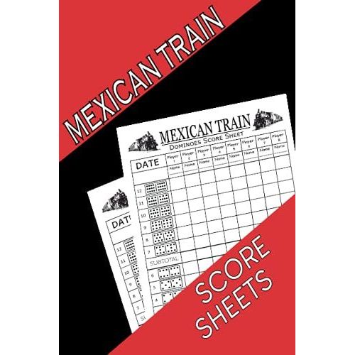 Mexican Train Score Sheets: 120 Mexican Train Score Pads | 6" X 9 ...