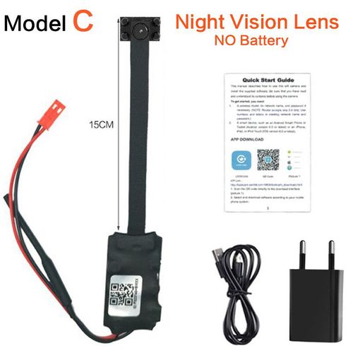 Mini caméra de surveillance IP WiFi HD 1080P, 4K, Module USB Secret ...