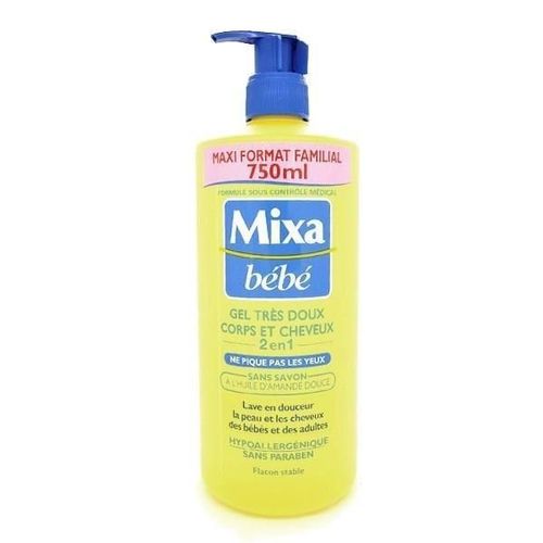 MIXA BEBE Gel tres doux corps et cheveux sans savon 750ml | Rakuten