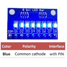 Module indicateur LED anode/cathode commune bleu/rouge, 3-24V, 8 bits ...