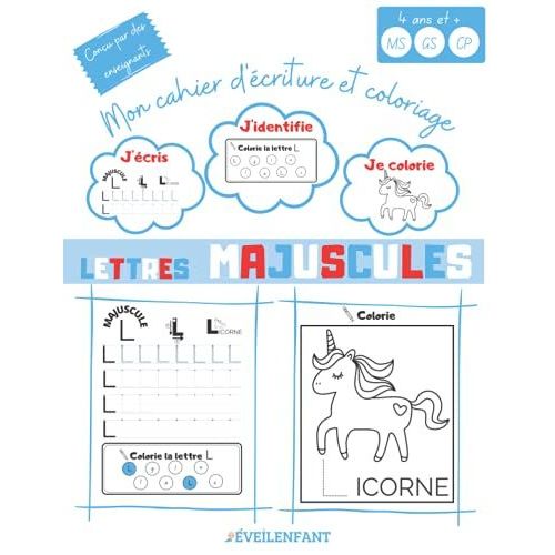 Mon cahier d'écriture et coloriage: Cahier d'écriture des lettres ... Mon cahier d'écriture et coloriage: Cahier d'écriture des lettres ...