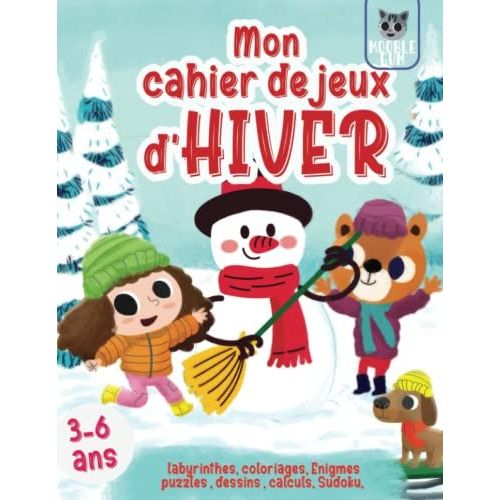 Mon cahier de jeux dhiver: 24 activités en attendant noël : labyrinthes ...