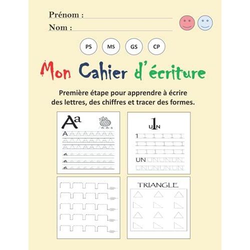 Mon cahier décriture: Apprendre à écrire des lettres Majuscules et ...