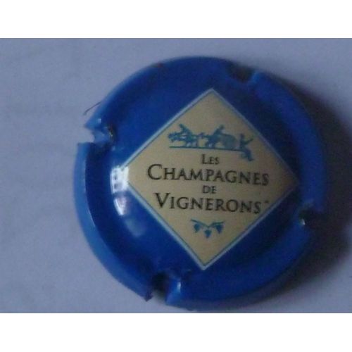 Muselet de champagne "les champagnes de vignerons" (bleu | Rakuten