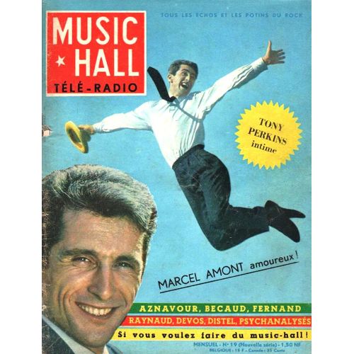 Music Hall 19 1962 MARCEL AMONT/COLETTE RIVAT/ELLA FITZGERALD/TONY ...
