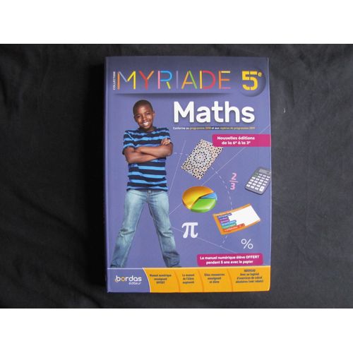 Myriade - 5° - Cycle 4 - Conforme Aux programmes 2018 et aux Repères Annuels De Progression 2019 ...