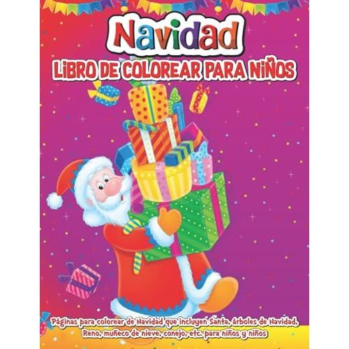 Navidad libro para colorear para niños: Páginas para colorear de ...