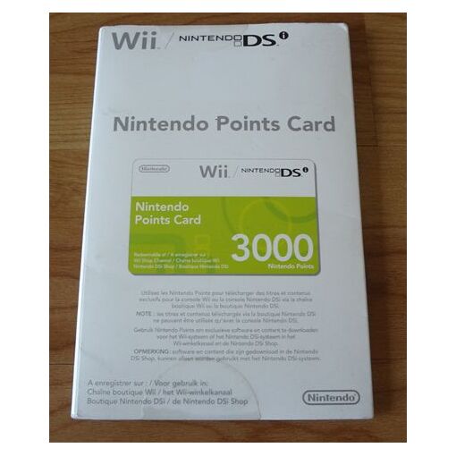 Nintendo Points Card (3000 Points) - Accessoires Jeux Vidéo | Rakuten