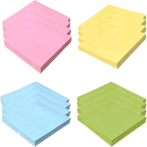 Notes Adhésives, 12 Pièces Notes Autocollantes, Notes Autocollantes ...
