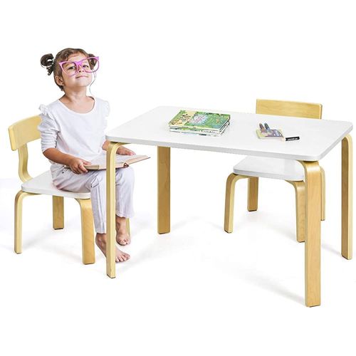 Nouveau non déballéGOPLUS Ensembles de Tables et Chaises en Bois ...