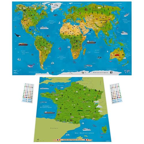 Nouveau Non D ball WIDETA Carte Du Monde Illustr e En Fran ais Poster nouveau-non-d-ball-wideta-carte-du-monde-illustr-e-en-fran-ais-poster