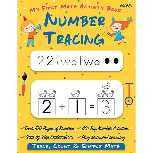 Number Tracing | My First Math Activity Book: Learn To Trace, Count ...