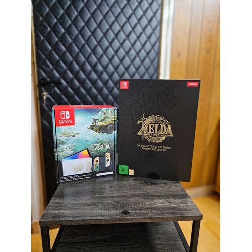 Pack - Collector + Console Nintendo Switch Oled (Zelda Tears of the Kingdom) Jeu inclus (Boite ...