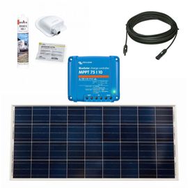PACK VICTRON Panneau Solaire BlueSolar 140W Monocristallin Camping-Car + Régulateur de Charge ...