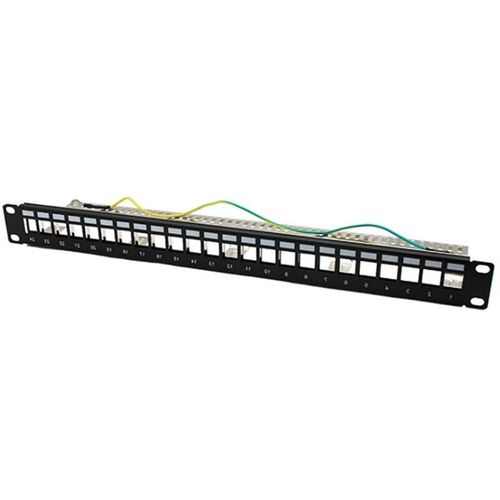 Panneau de raccordement RJ45 vierge, 24 ports, 1U, 19 pouces, montage ...