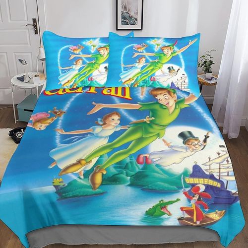 Parure De Lit Peter Pan pour Enfant - avec Housse De Couette Et Taies d ...