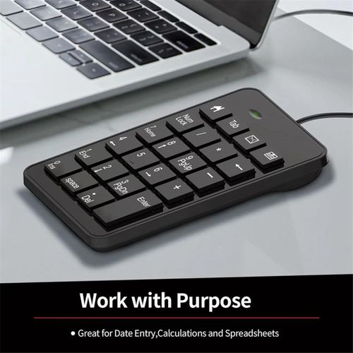 Pavé numérique filaire, clavier numérique USB à 23 touches, clavier de ...