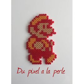 Perler Mario fire en perles Hama-Pixel art-Beads-Perles à repasser ...