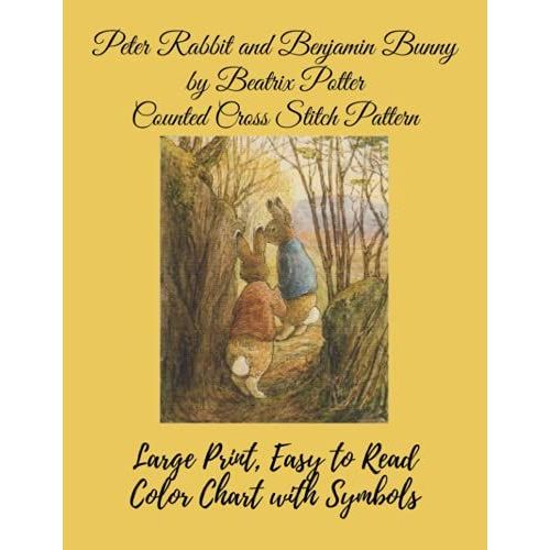 Peter Rabbit and Benjamin Bunny by Beatrix Potter Counted Cross Stitch ...