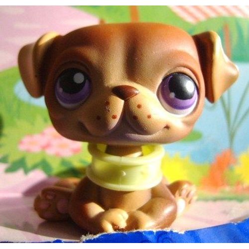 Pet shop 133 - Petshop Chien Chiot carlin marron/beige | Rakuten